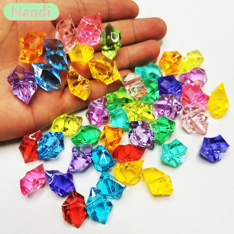 100pcs-200PCS-lot-25X18mm-Acrylic-Crystal-Ice-Rock-Stones-Vase-Gems-For ...
