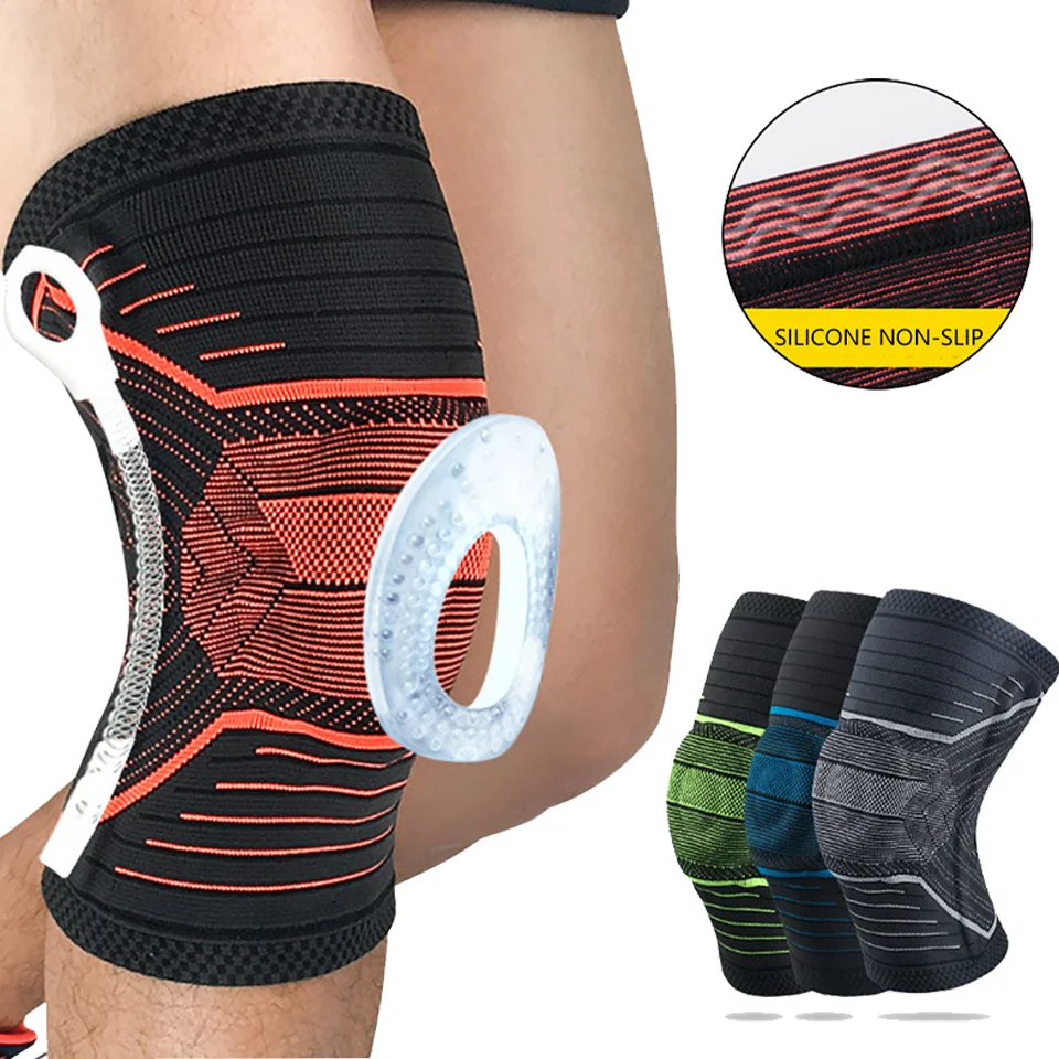 1PCS Fitness Running Outdoor Sports Kneepads Elastic Compression ...