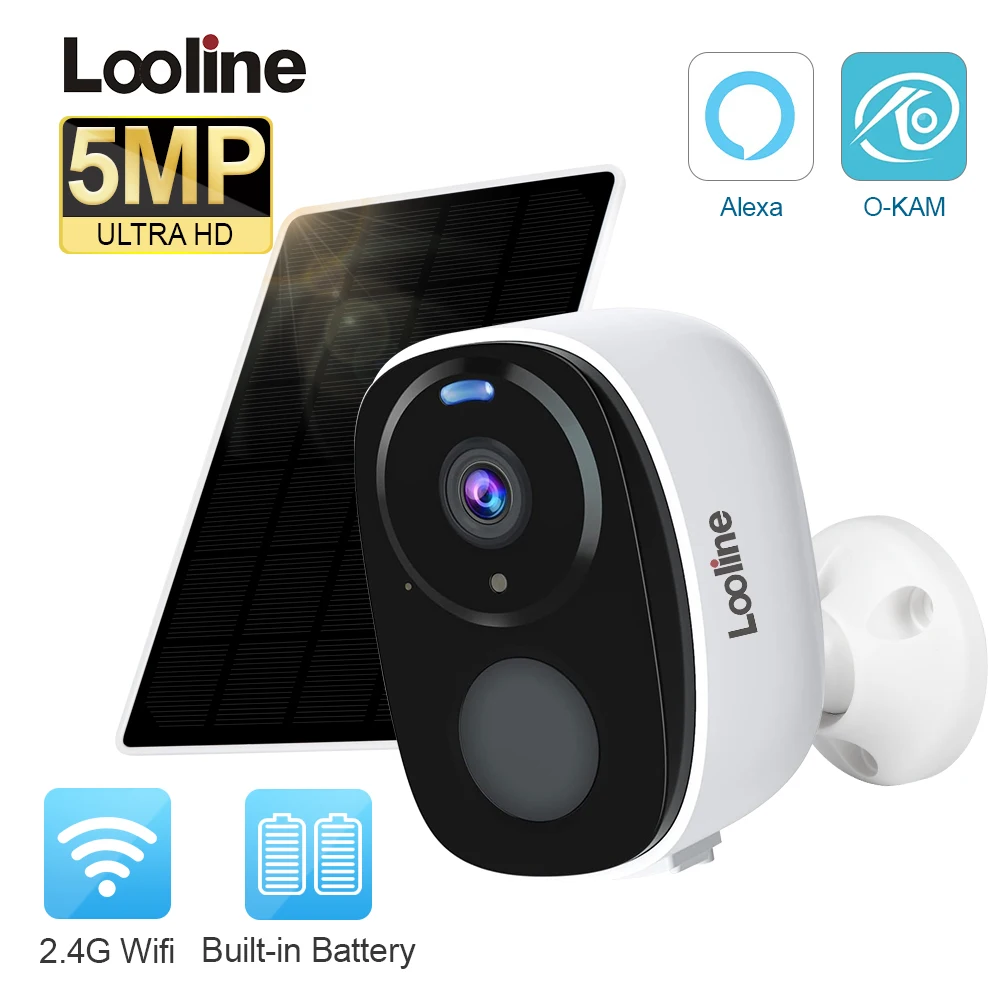WiFi-Solar-Camera-outdoor-5MP-5000mAh-Rechargeable-Battery-Camera ...