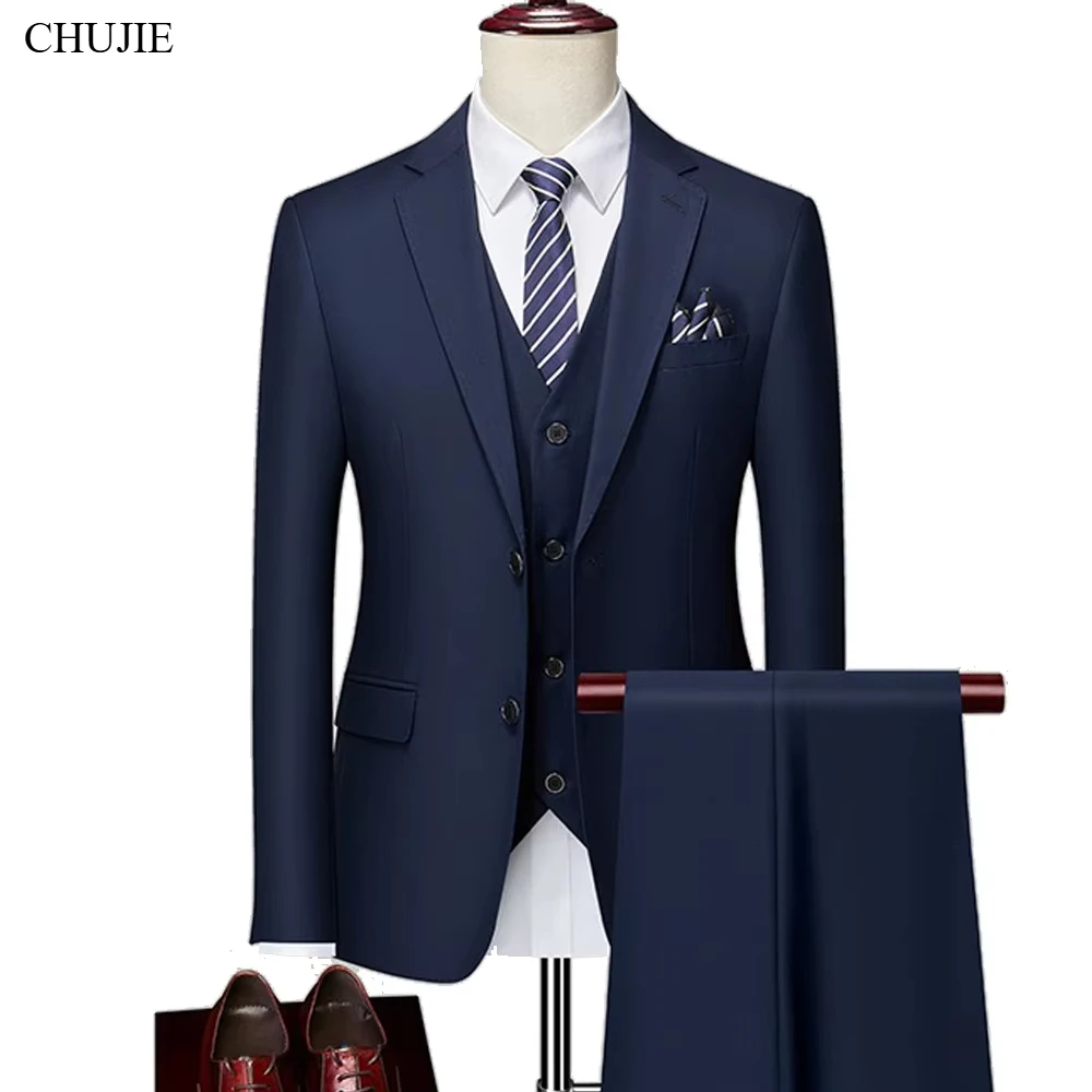 High Quality Elegant Men Suits For Wedding 3 Pieces Blazers 2 Sets ...