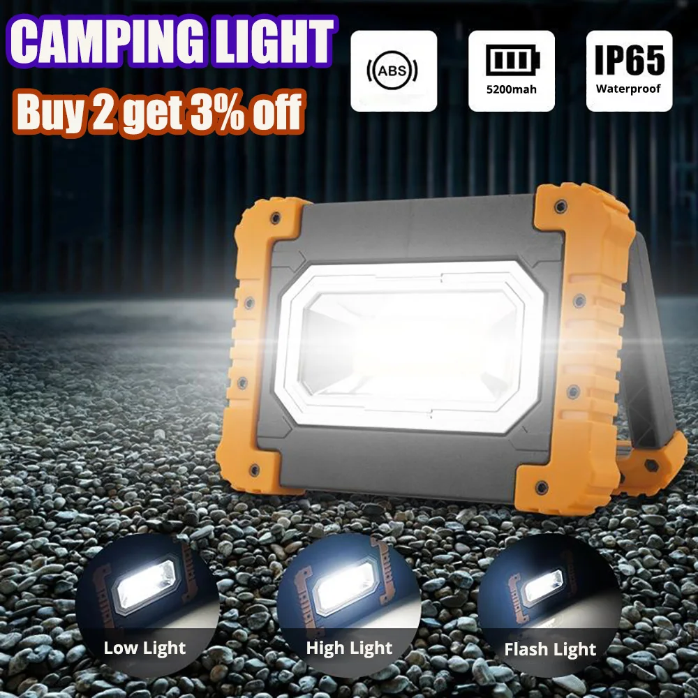 2000 Watts New Solar Led Camping Flashlight Work Lights Usb ...