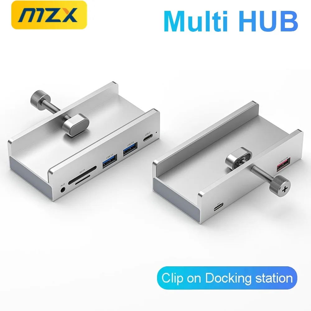 MZX-Clip-USB-3-0-HUB-3-0-Aluminium-Dock-Multi-hub-Splitter-Adapter-Type ...