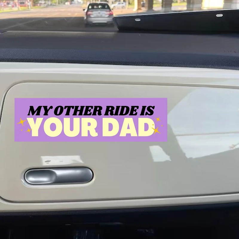 My-Other-Ride-Text-Car-Stickers-For-Decor-Window-Bumper-Bodywork ...