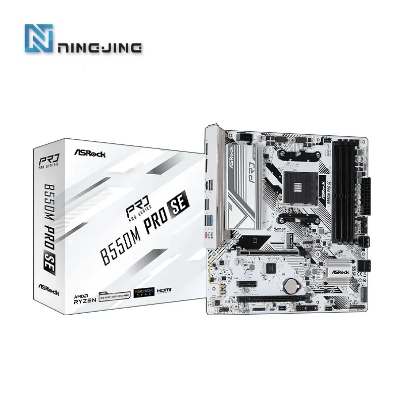 Asrock-B550M-Pro-SE-New-Motherboard-B550-AMD-PRO565-Socket-AM4-DDR4 ...