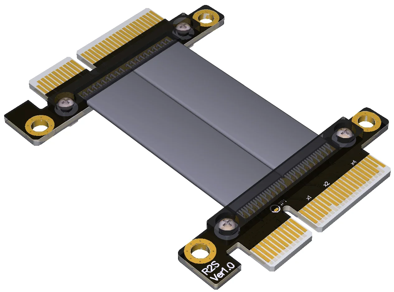 PCI-E-3-0-x4-to-x4-Male-to-Male-Gold-Finger-Connectors-PCIe-Signal ...