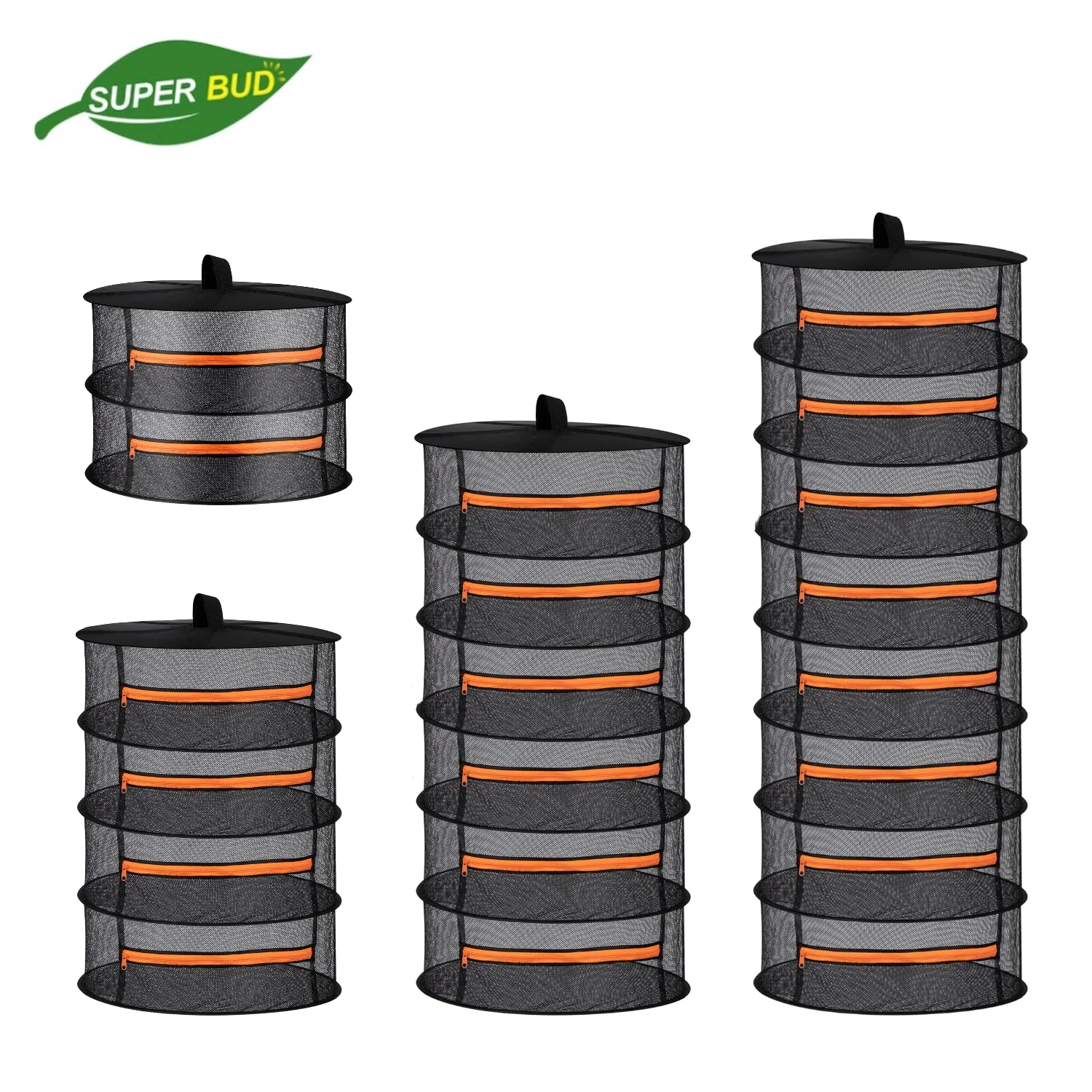 2ft-Herb-Drying-Rack-2-4-6-8-Layer-Folding-Mesh-Hanging-Basket-Dryer ...