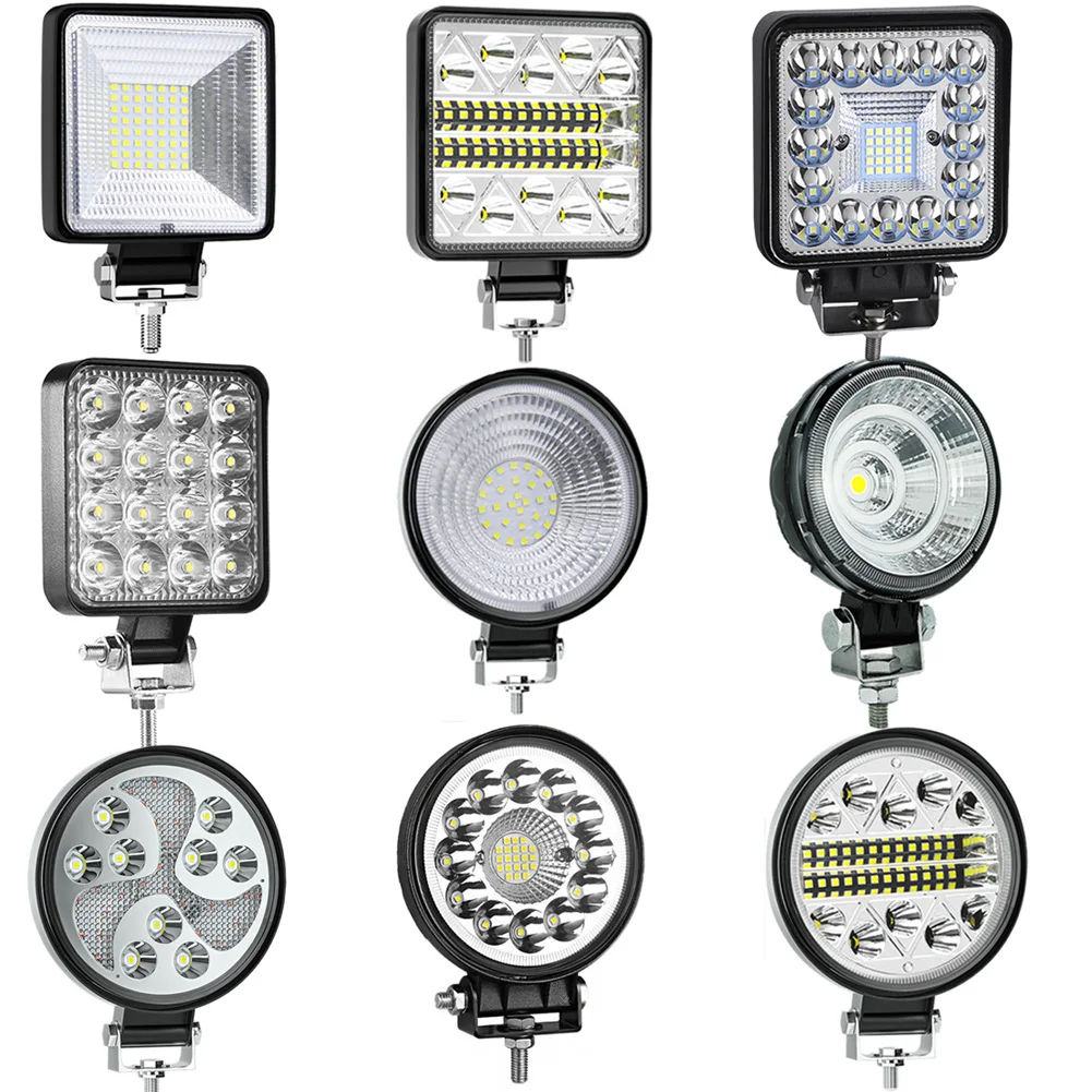 12V 24V LED Bar Offroad Spot Flood Combo LED Work Light COB SMD For ...