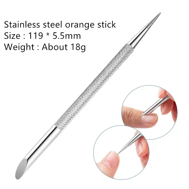 1-PC-Reusable-Double-ended-Stainless-Steel-Nail-Cuticle-Pusher-Cuticle ...