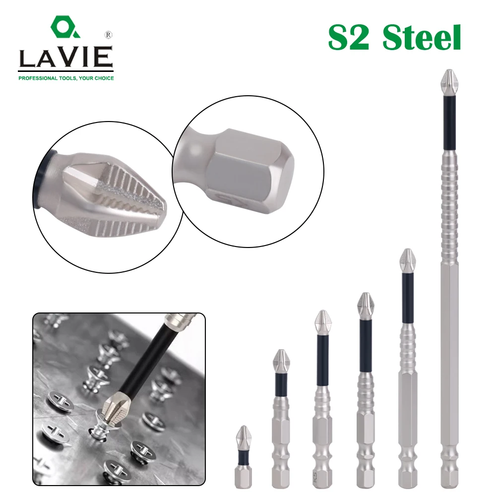 LAVIE 1PC Cross Screwdriver Head Hexagonal Handle Double Groove Anti ...