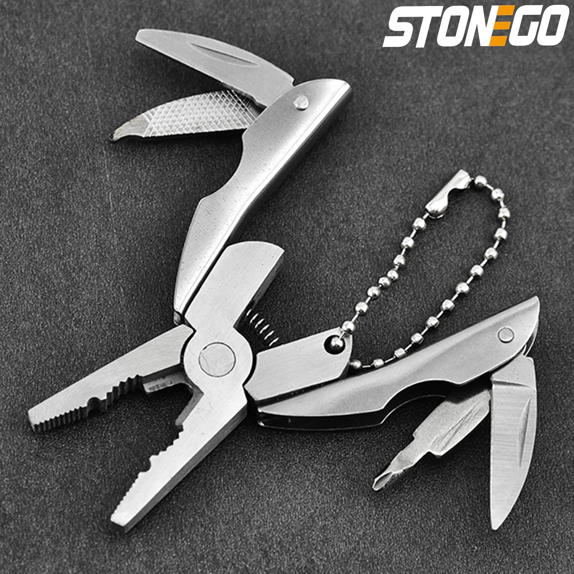 STONEGO-1PC-Mini-Plier-Keychain-Multitool-Plier-Wire-Cutter-Phillips ...