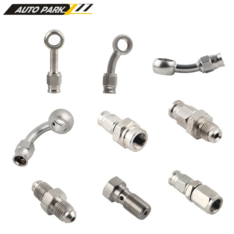 An3 10mm Stainless Steel Banjo Eye Brake Ptfe Hose Fitting/hose Ends ...