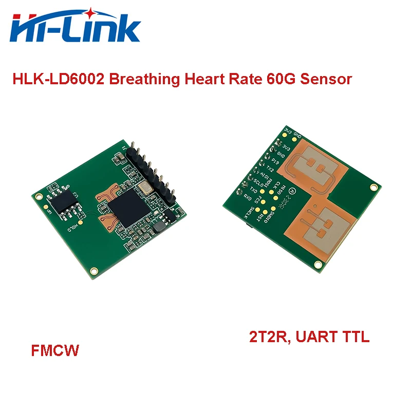 Hi-Link-New-60G-2T2R-ADT6101P-Human-Breathing-Heart-Rate-Sensor-Module ...