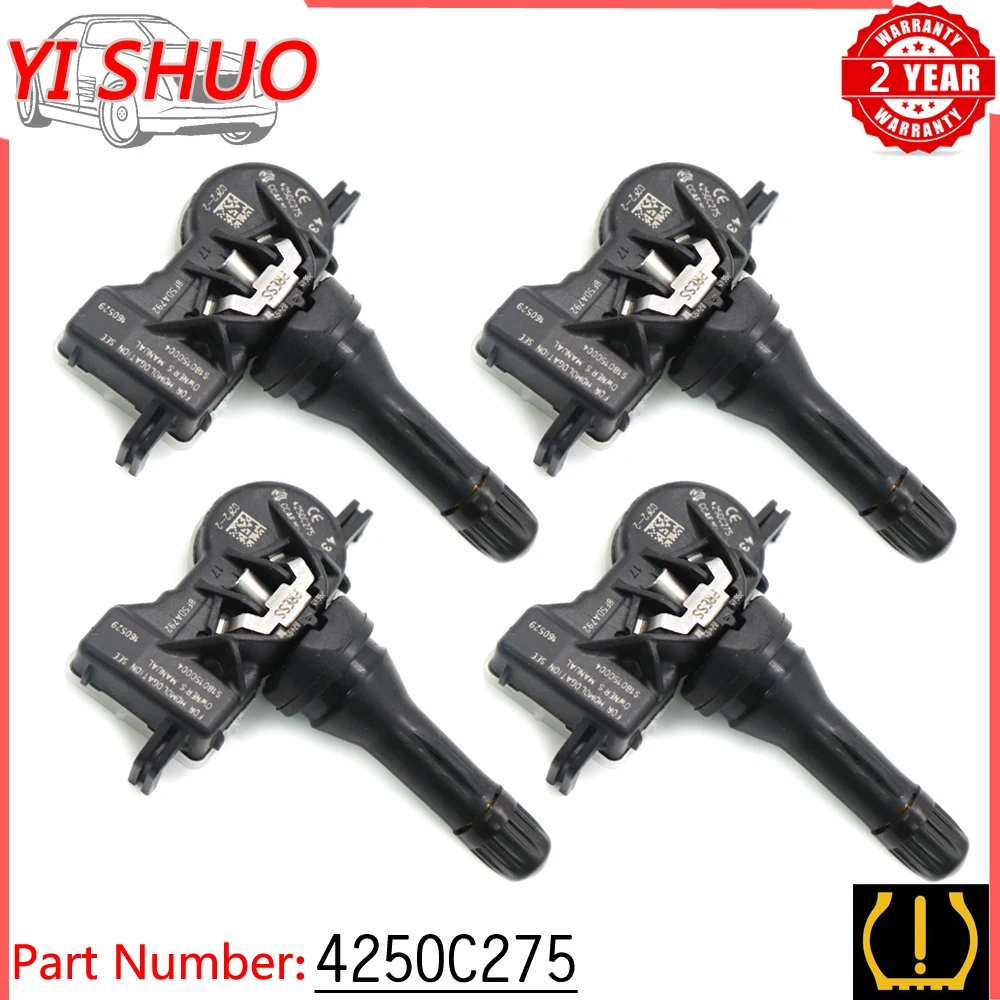 4 PCS 4250C275 4250F187 S180150004 に適用する タイヤ空気圧センサー 三菱エクリプスクロス2017-2023 ...