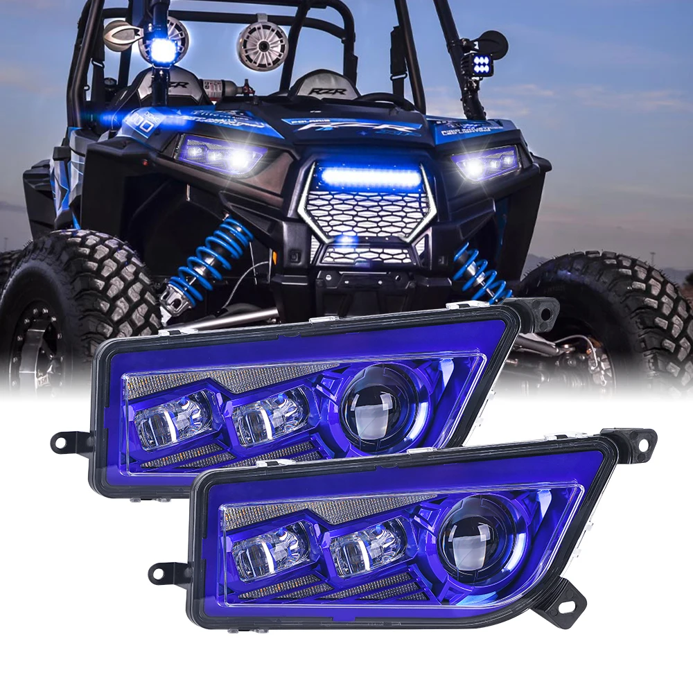 UTV-ATV-Parts-Accessories-Led-Headlights-for-Polaris-Brightest ...