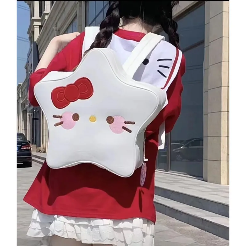 Cartoon Hello Kitty Star Kawaii Backpack - KawaiiMerch.com