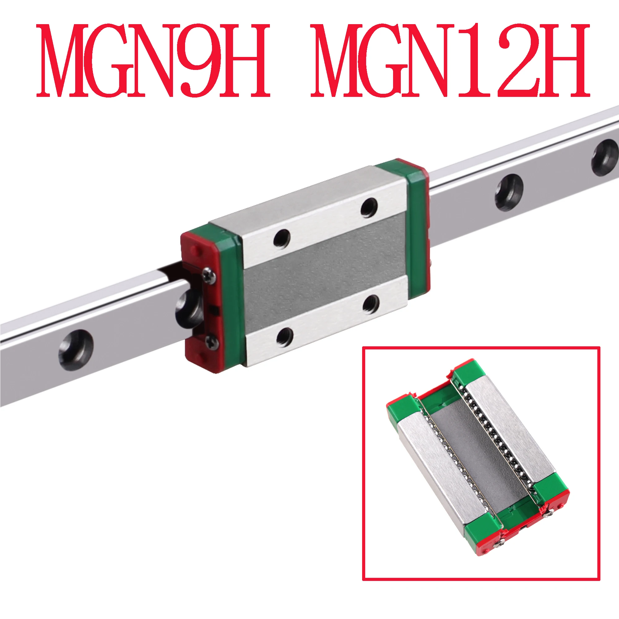 Mgn 1/2pcs Mgn15h Mgn9h Mgn12h 100 150 200 250 300 350 400 450 500 550 ...