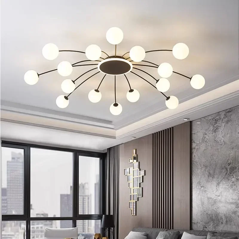Vintage Ceiling Light Ball Glass Lamp for The Living Room Dining ...