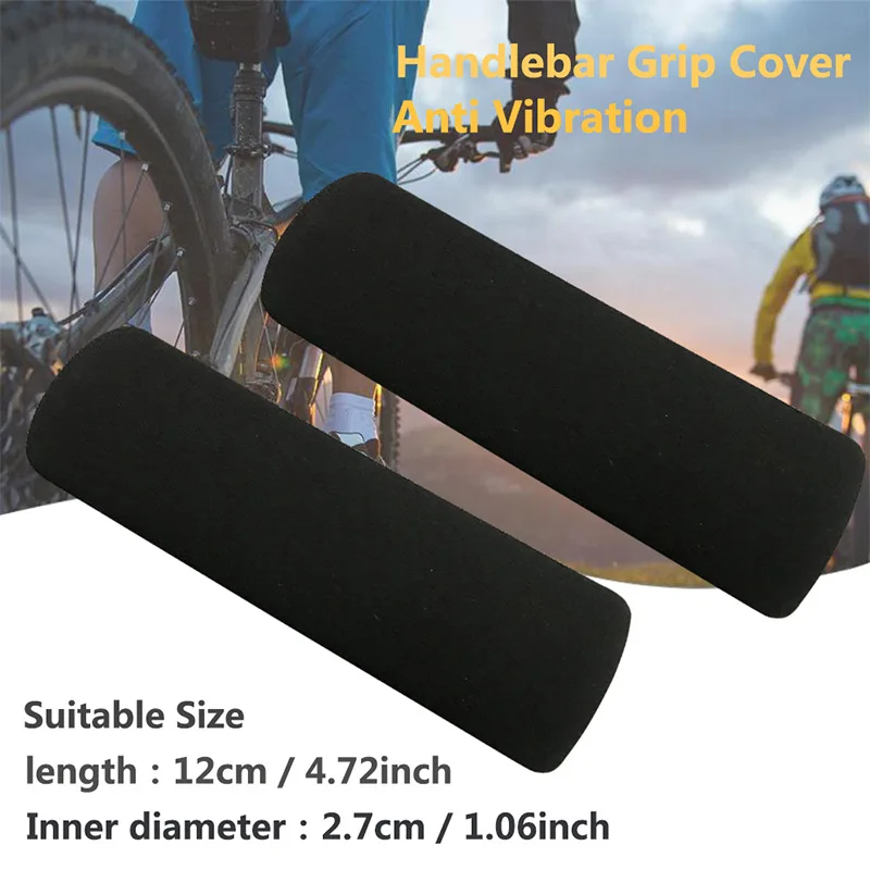 27mm Motorcycle Grips Cover Anti-slip Foam Anti Vibration Comfort ...