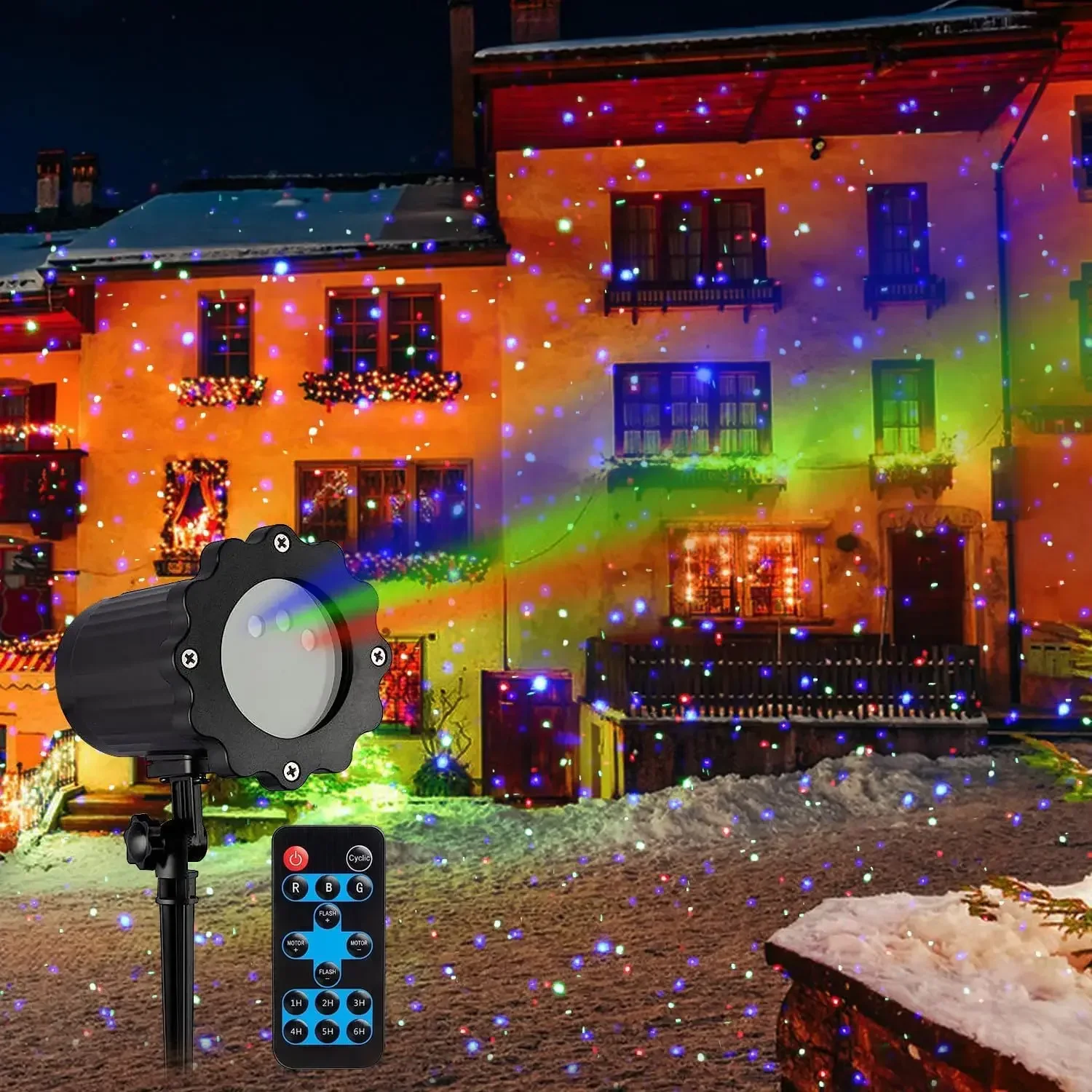 LED Outdoor Starry Stars Laser Projector Lights Garden Firefly Lights ...