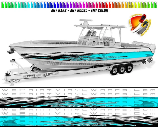 Aluminum Boat Graphics Wraps