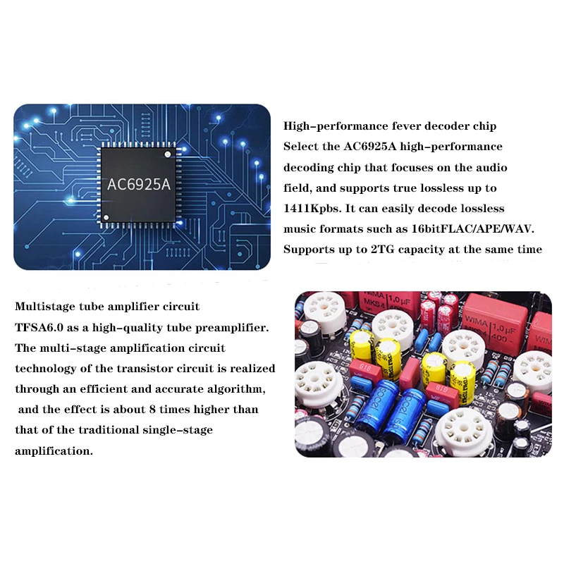 Classical 6922 circuit lossless Bluetooth 5.0 Class A 6K4 6N2 Vacuum ...