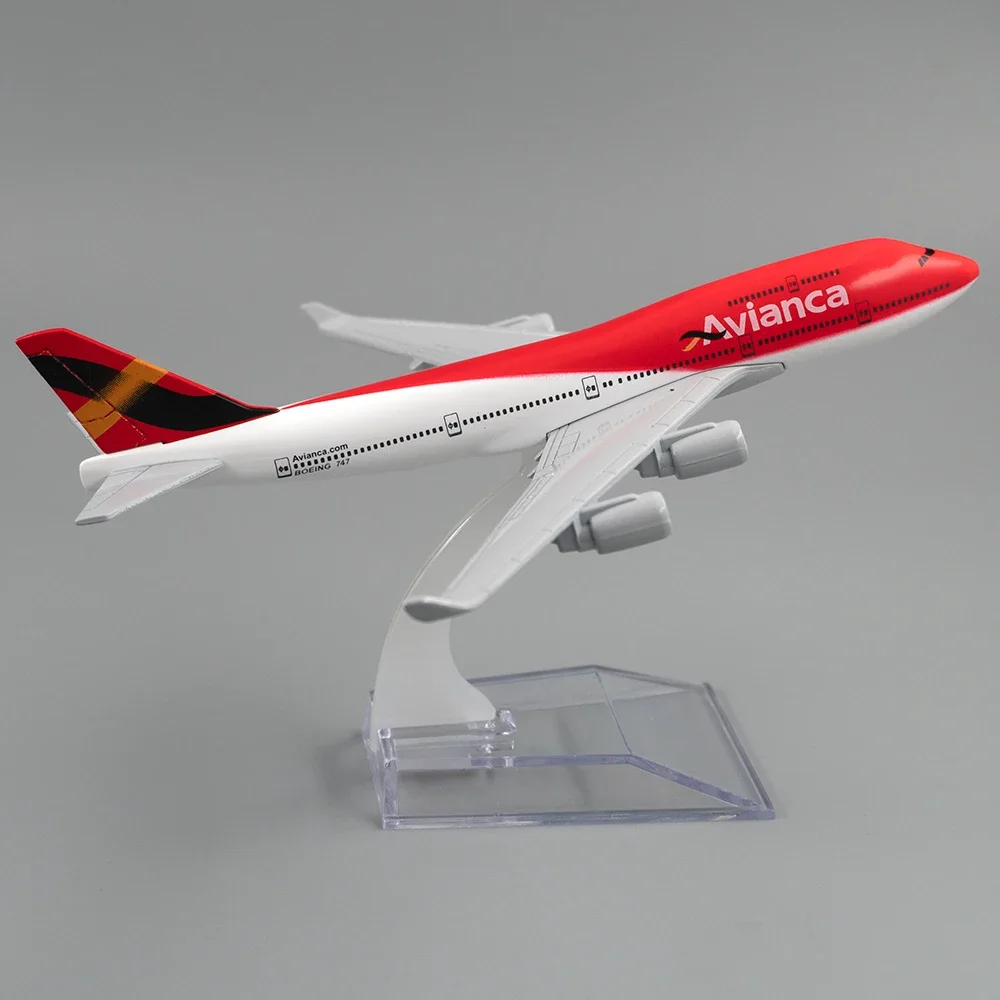 1/400 Scale Alloy Aircraft Boeing 747 Colombia Avianca Airlines 16cm ...