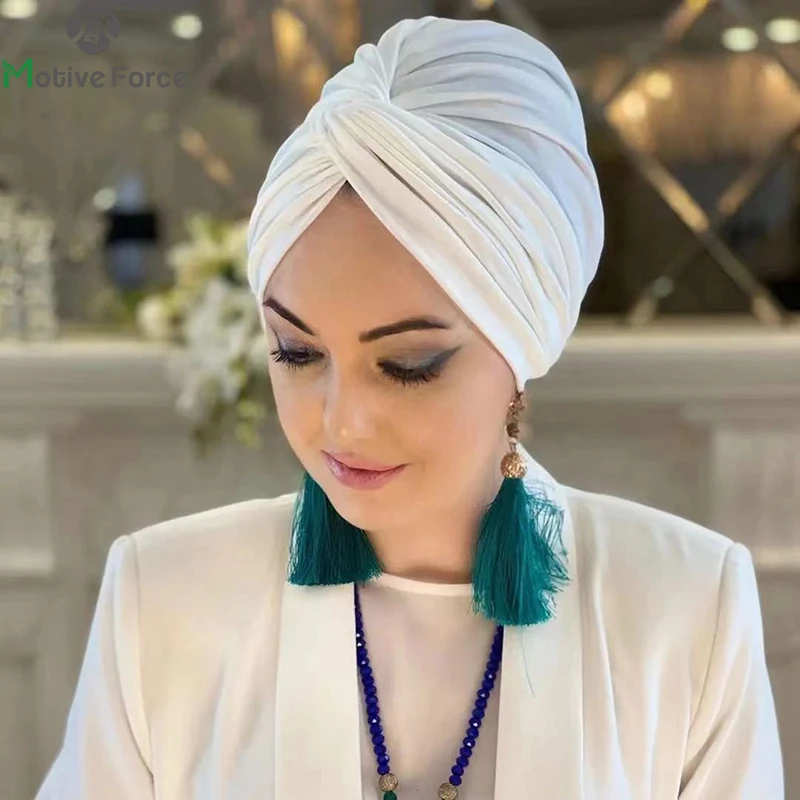 Muslim White Hijab Cap Undercap Abaya Hijabs For Woman Islamic Abayas ...