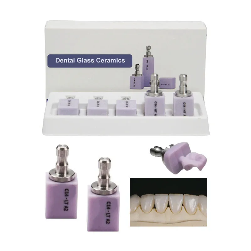 5-Pcs-box-Dental-CAD-CAM-Lithium-Disilicate-Glass-Ceramic-Blocks-C14-HT ...