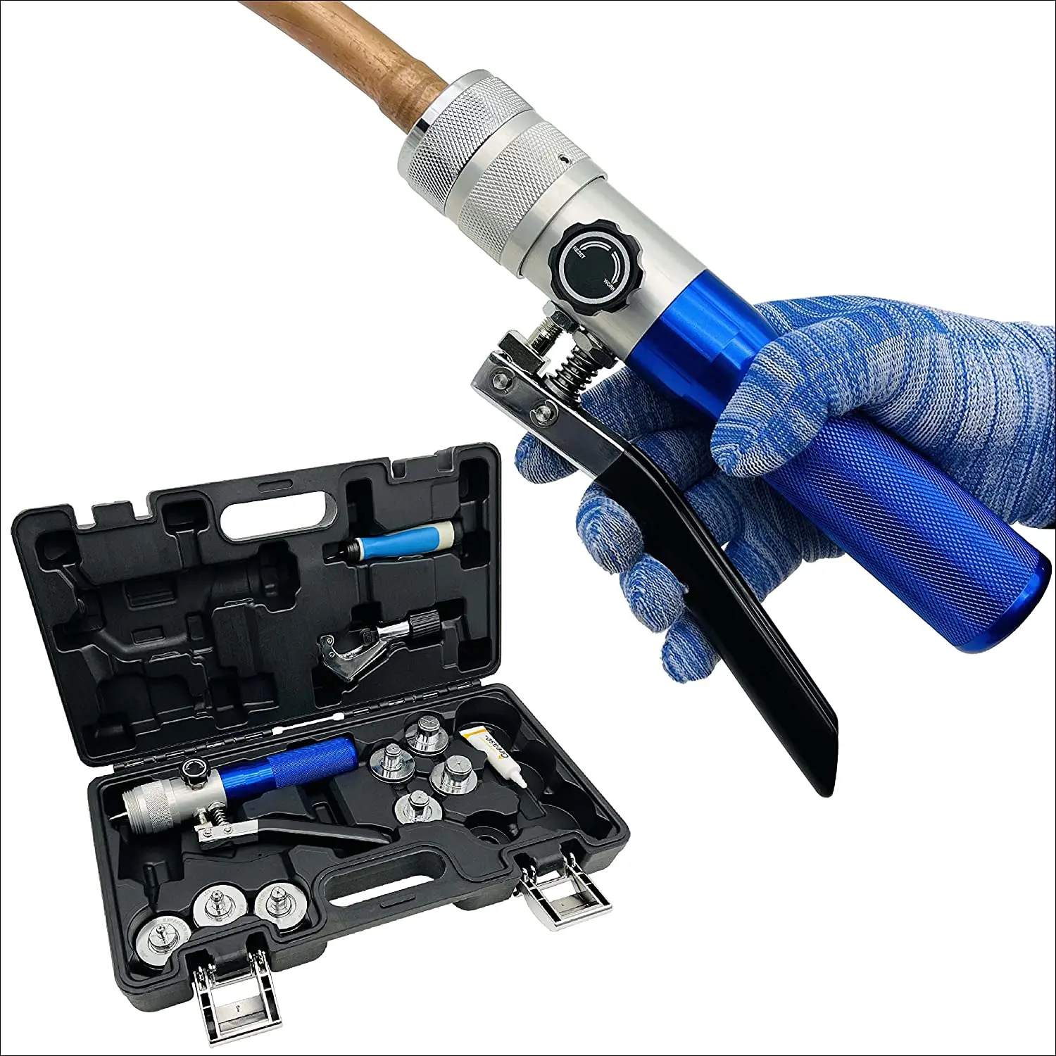HVAC Hydraulic SWAGING Tool Kit Copper Tube Expander for Copper Tubing ...