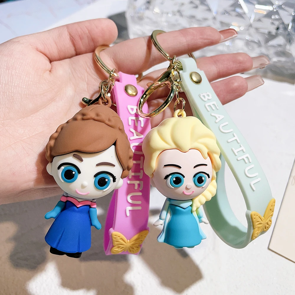 Cute-Cartoon-Disney-Princess-Keychains-Jewelry-for-Women-Kawaii ...