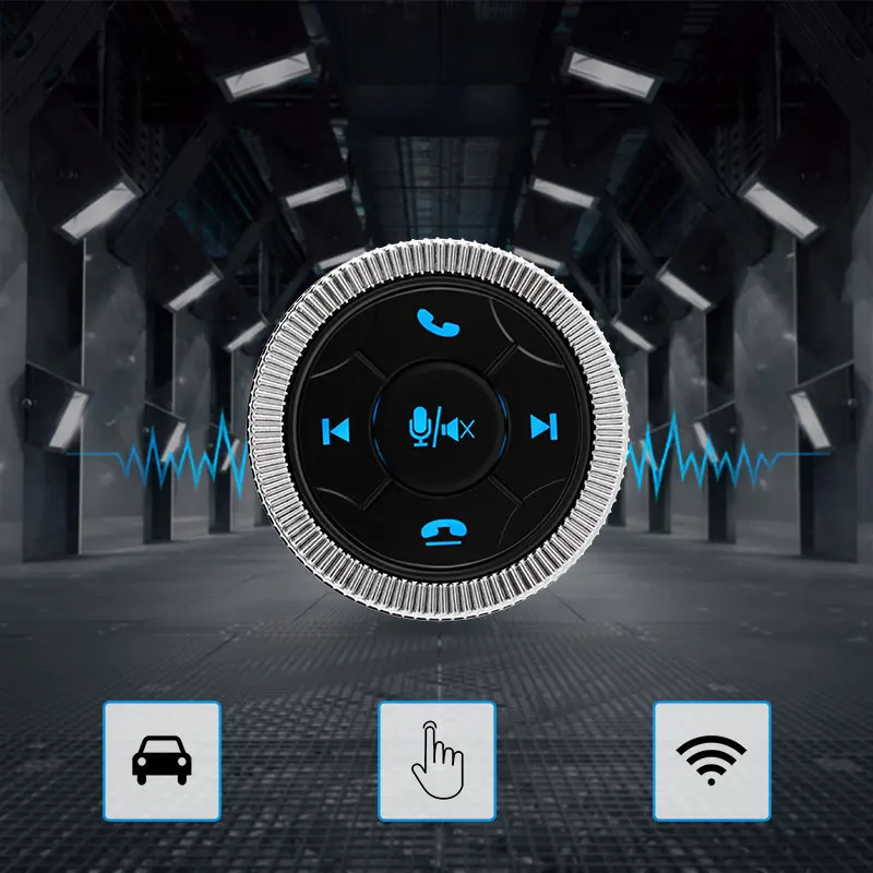 7 Key Universal Car Steering Wheel Controller Wireless Controller ...