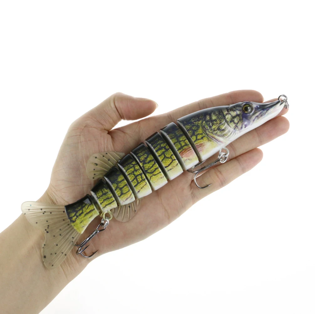 Lifelike-Big-Size-Soft-Tail-Swimbait-Multi-Jointed-Fishing-Lure-21cm ...