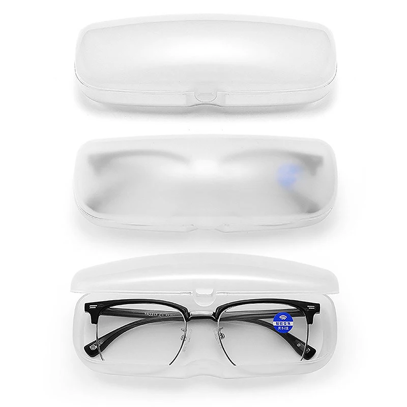 Transparent Glasses Case Frosted Plastic Hard Sunglasses Case For ...