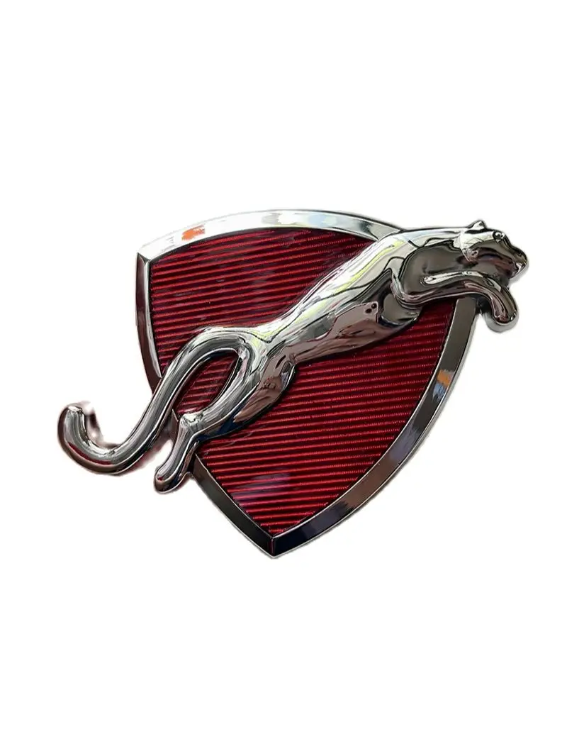 3D-Metal-Chrome-Red-Leopard-Shield-Emblem-Badge-Car-Sticker-Tiger ...