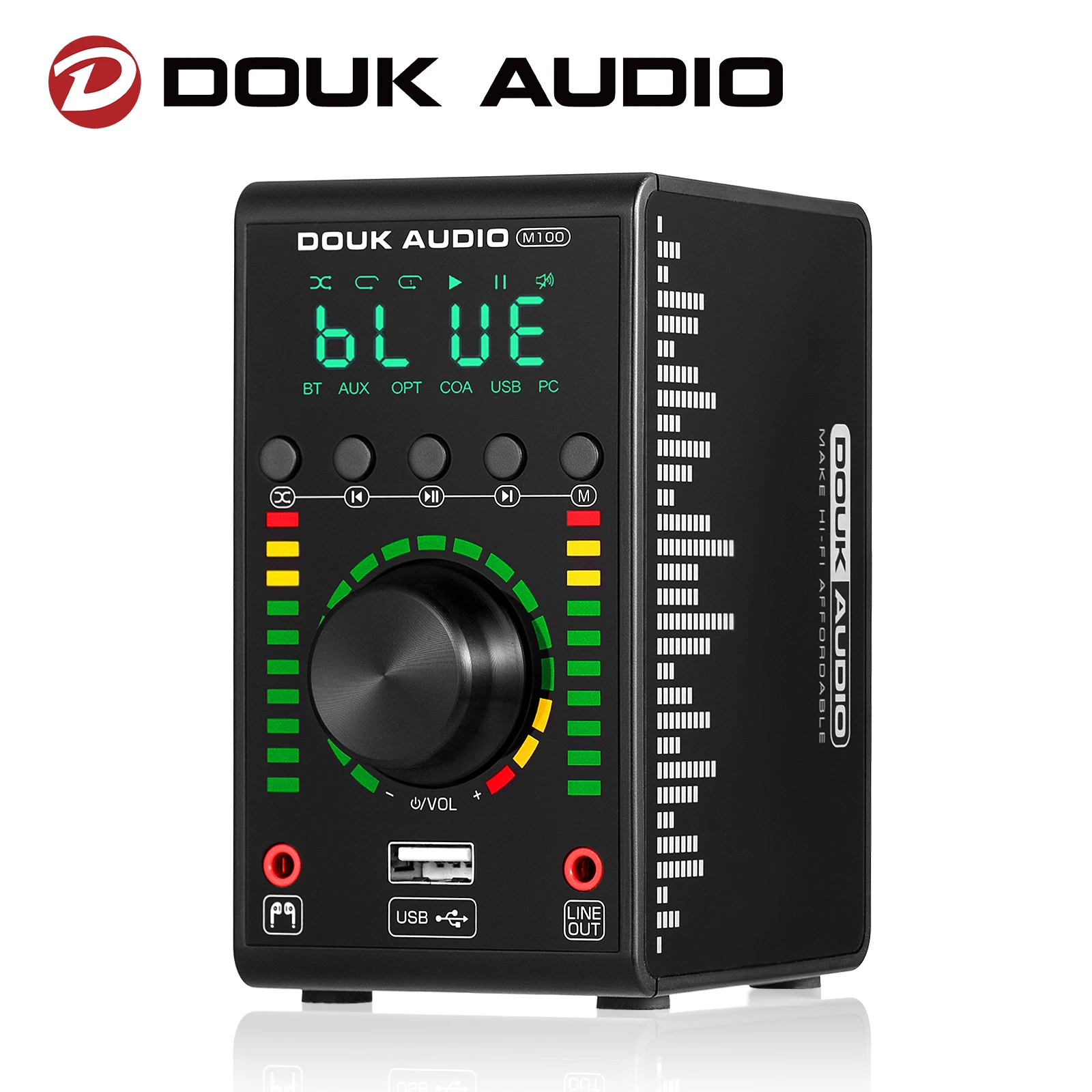 Douk Audio Mini Digital Amplifier Coax / Opt Integrated Bluetooth 5.0 ...