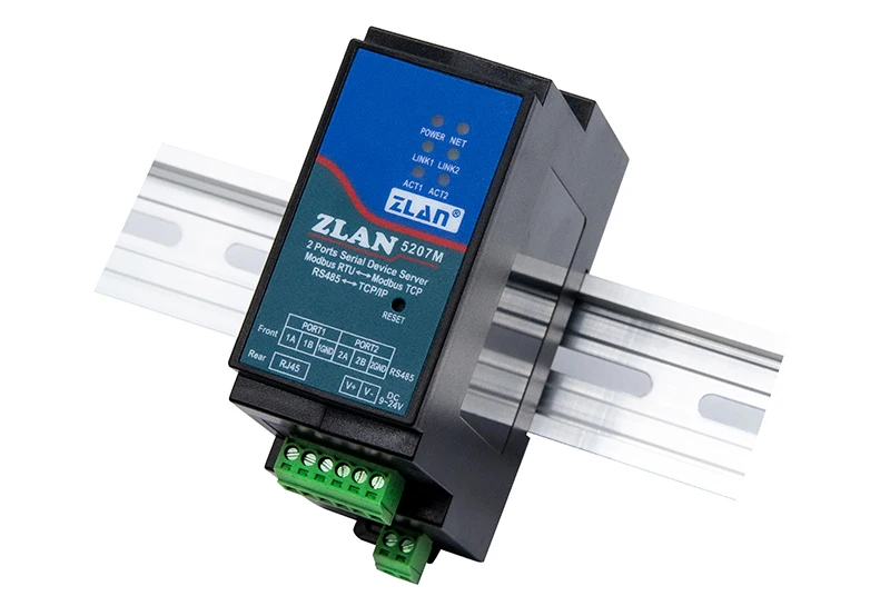 IOT automation control 2 ports RS485 Din rail modbus gateway MQTT serial server to ethernet ...