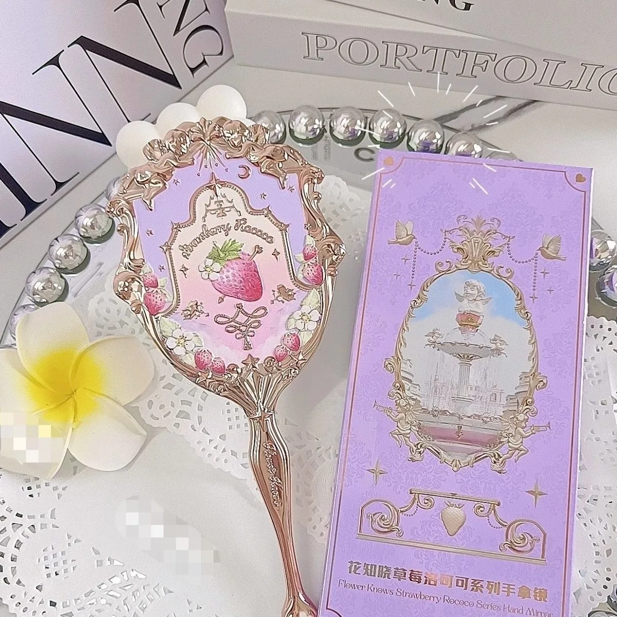 Flower-Knows-Handheld-Mirror-Little-Angel-Swan-Ballet-Moonlight-Mermaid ...