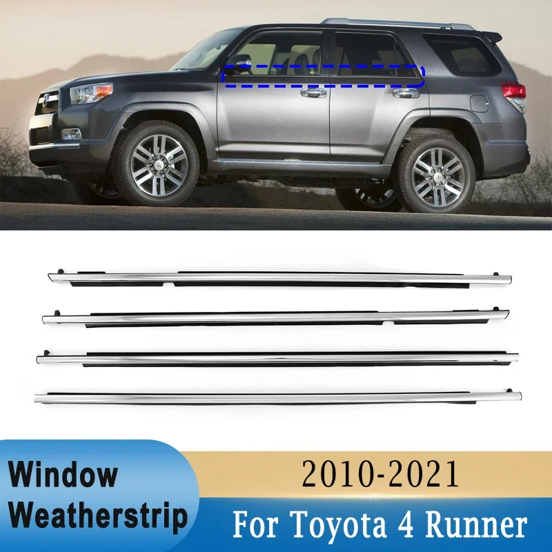 4Pcs-Car-Front-Rear-Window-Weatherstrip-Glass-Outer-Seal-Belt-Trim ...