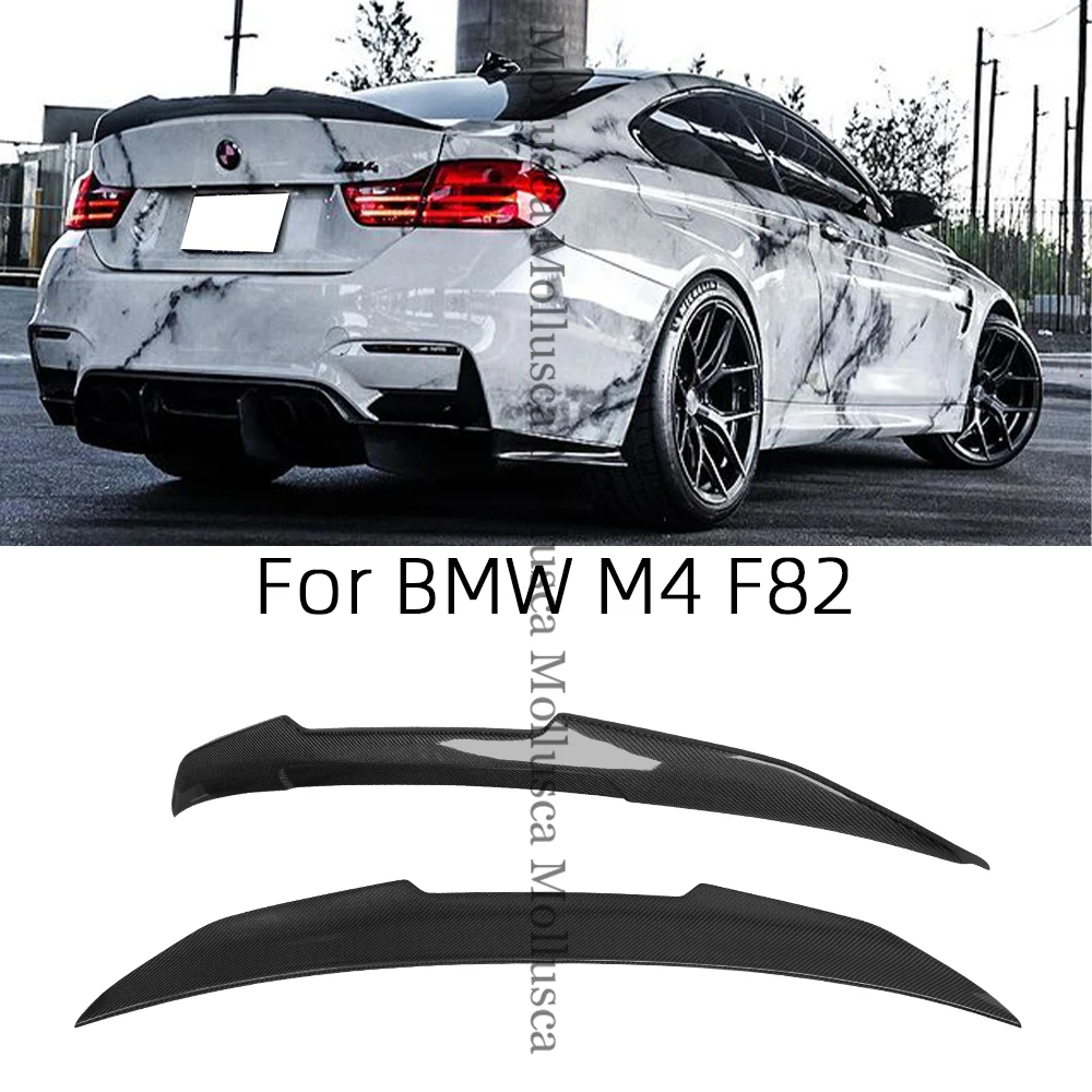 For-BMW-M4-F82-PSM-Style-Carbon-fiber-Rear-Spoiler-Trunk-wing-2014-2020 ...