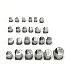 400pcs 24value Smd 1uf~1000uf 6.3v-50v 24value Aluminum Electrolytic ...