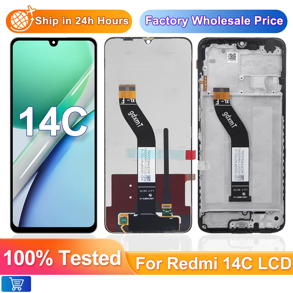 Tested For Xiaomi Redmi 14C LCD Display Touch Screen Digitizer Assembly ...