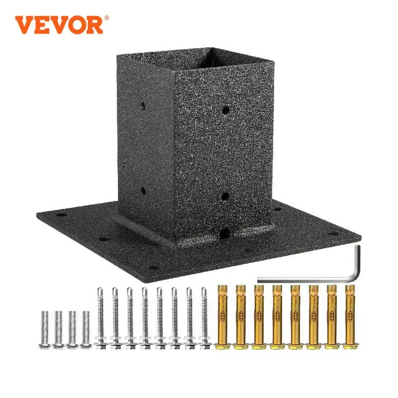 4×4″ Mailbox Post Sturdy Steel Base Plate – Powder-Coated, Easy ...