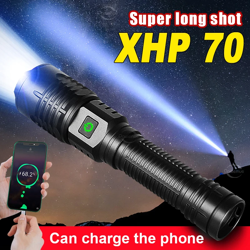 Super-Bright-XHP70-Powerful-Led-Flashlight-18650-XHP50-High-Power ...