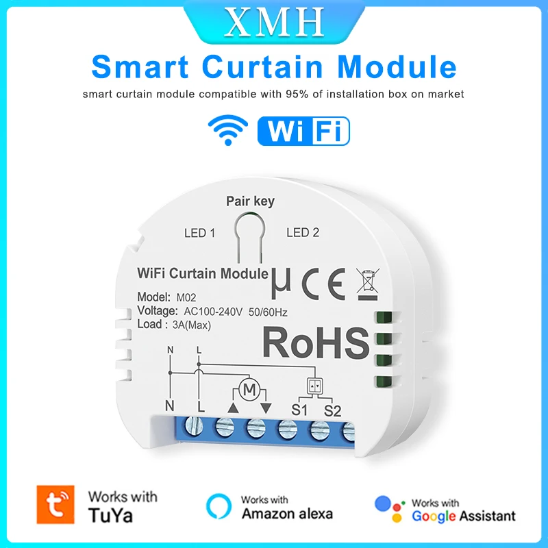 Tuya WiFi Smart Curtain Switch Module Blind Switch for Roller Shutter ...