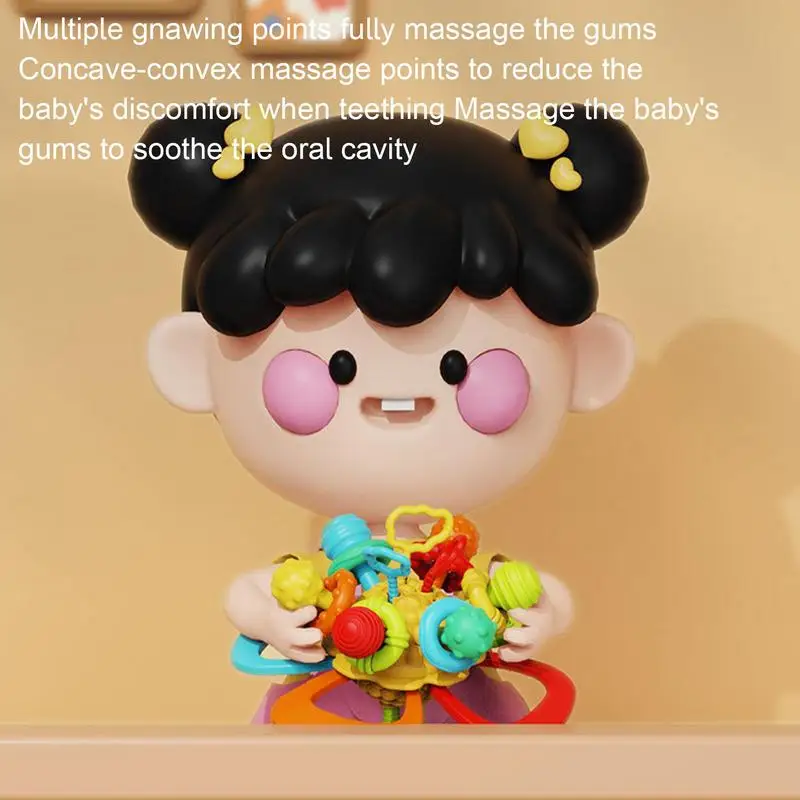 Montessori Sensory Development Baby Toys Pull String Finger Grasp ...