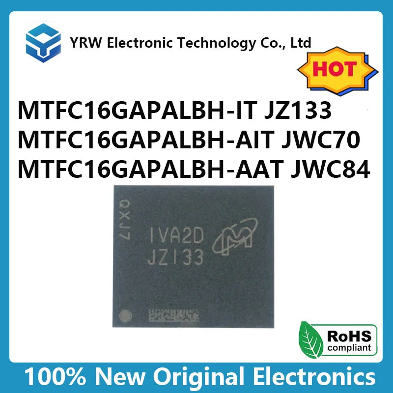 100-new-original-MTFC16GAPALBH-IT-JZ133-MTFC16GAPALBH-AIT-JWC70 ...