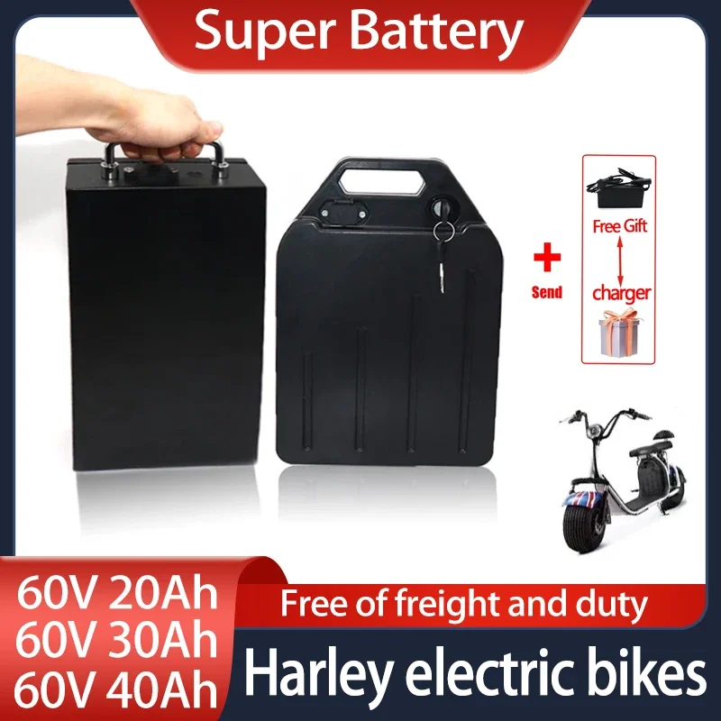 🔥Harley battery Citycoco Electric Battery 60V 20Ah-40Ah for 250W~1500W ...