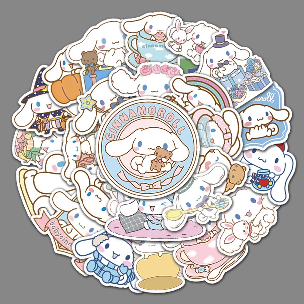 Sanrio Cartoon Anime Cinnamon Stickers For Car Laptop Phone Stationery ...
