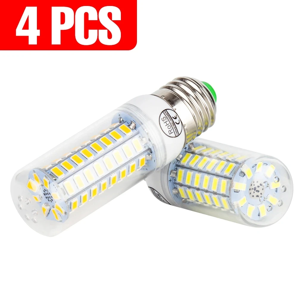 4PCS Led E27 Corn Lamp 220V GU10 Led Candle Light Bulb E14 Bombilla G9 LED Bulb B22 Lampara Home ...