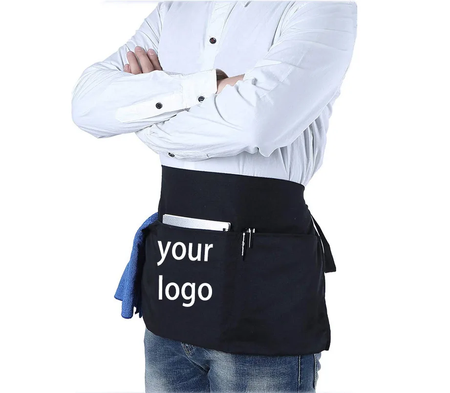 Custom Bust Small Apron Waiter Clothes Printing Logo - Waiter Uniforms ...